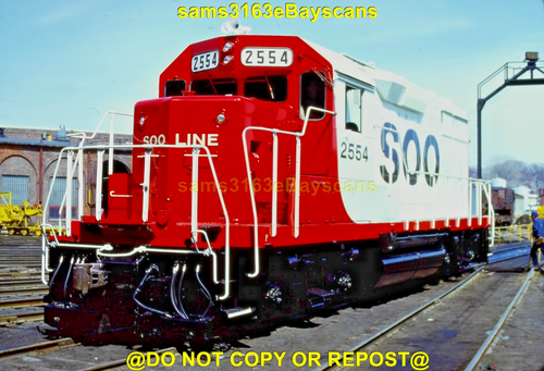 ORIGINAL SLIDE SOO LINE RR GP9 2554 REBUILD FROM WRECK USED GP35 BODY MINN MN 79 | eBay
