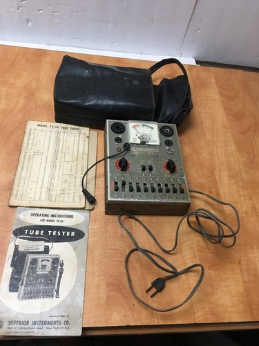Superior Instruments Model TD-55 Vacuum Tube Tester w/ Instructions for ...
