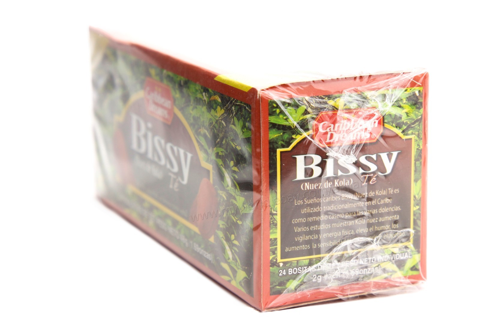 2 Pack Jamaican Caribbean Dreams Natural Herbal Bissy Kola Nut Tea, 48 ...