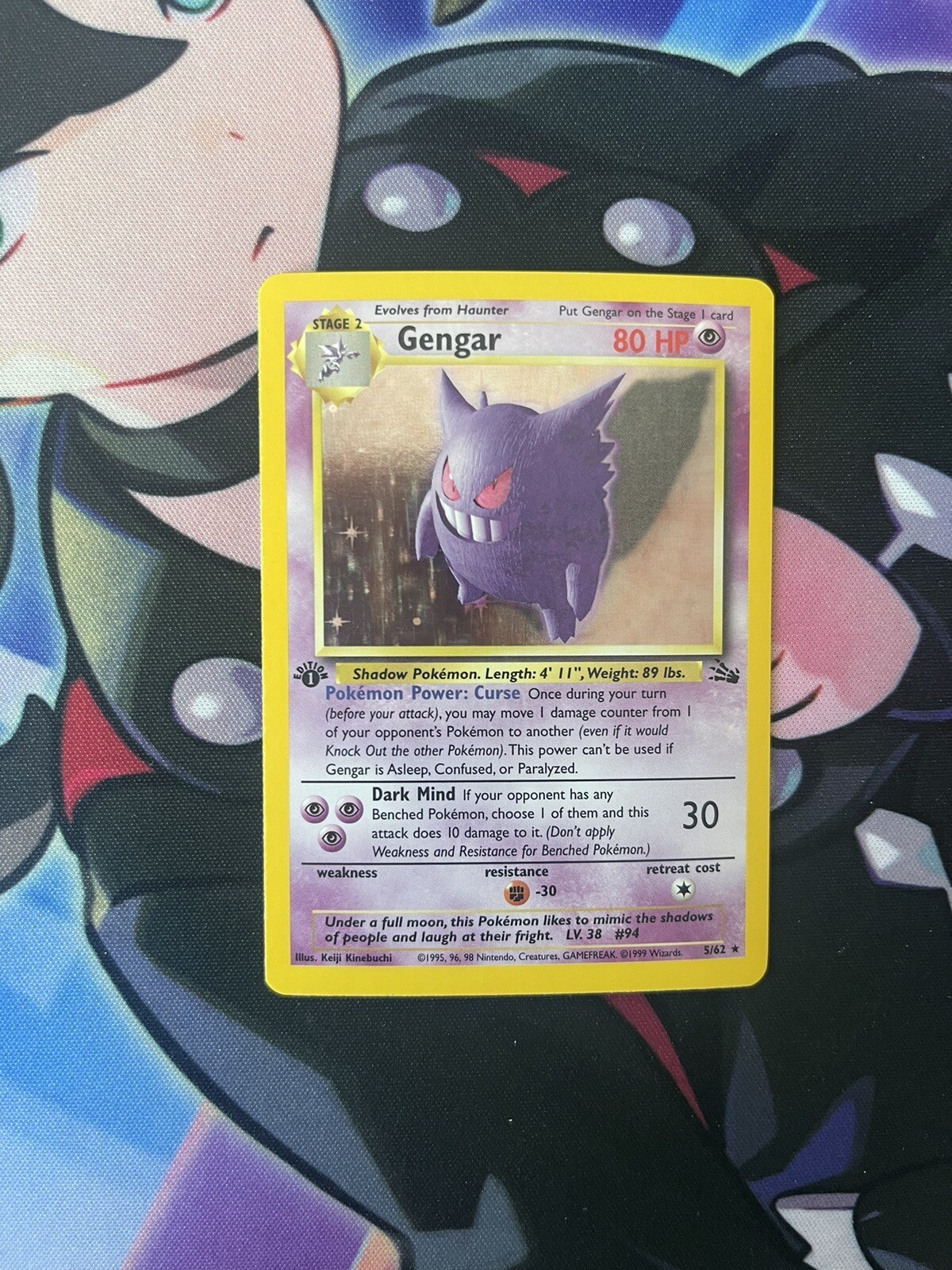 Pokémon TCG Gengar Fossil Holo 1st Edition Holo Rare | eBay