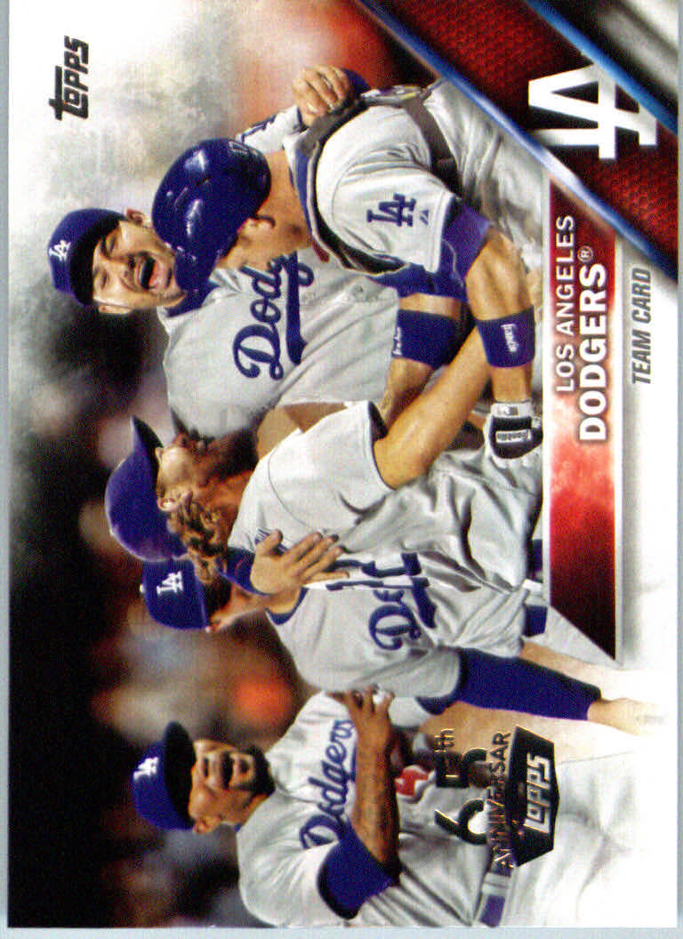 2016 Topps 65th Anniversary Dodgers Baseball Card #569 Los Angeles ...