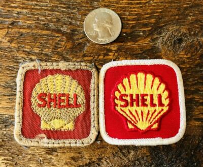 Two Vintage Shell Oil Uniform or Cap Patches 2" x 2" | eBay