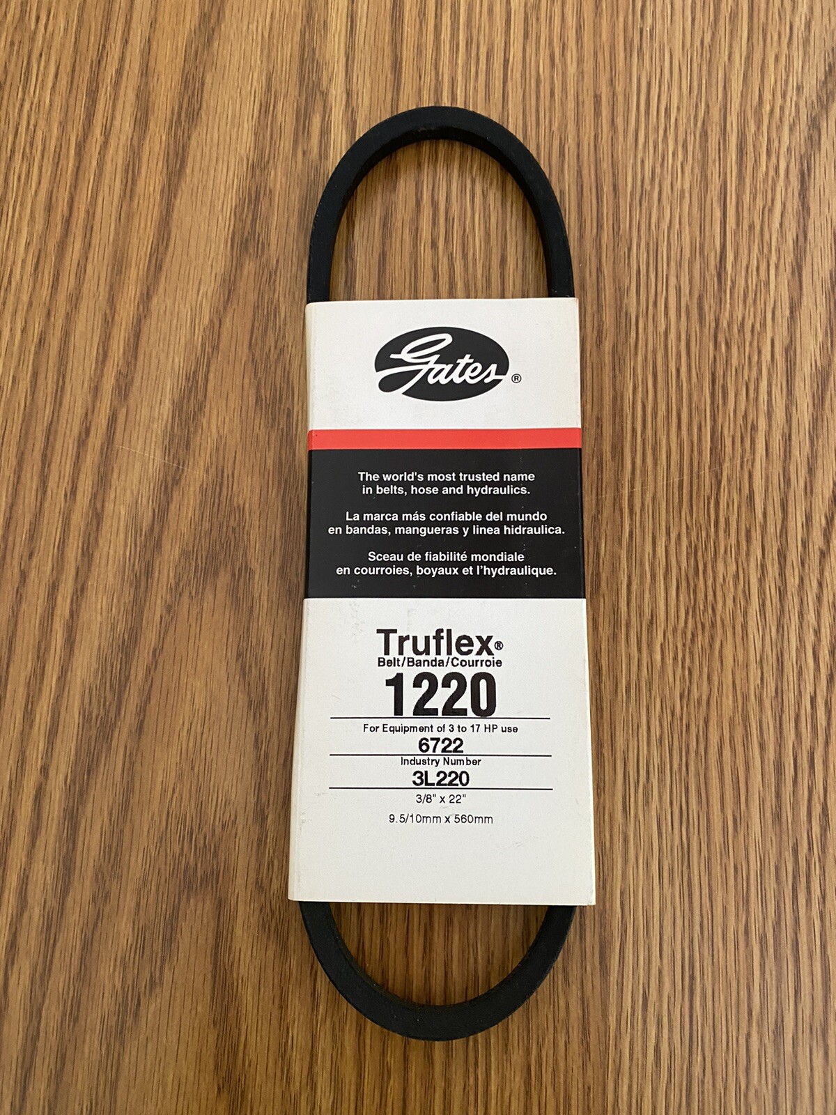 Gates Belt Truflex 1220 3L220 6722 for sale online | eBay