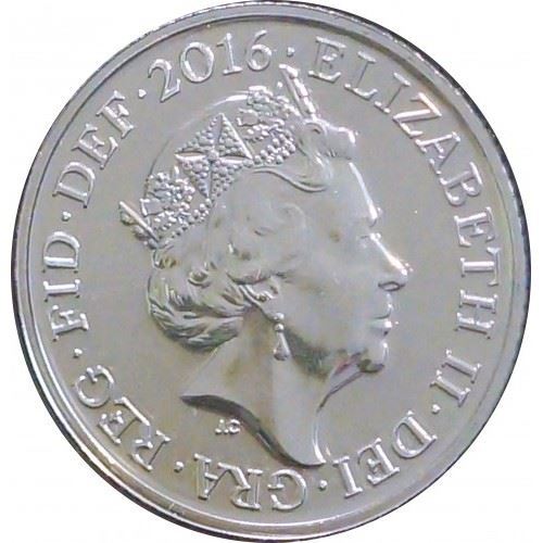 United Kingdom 10 Pence Coin | Elizabeth II | Royal Shield | 2015 ...