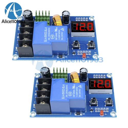 2PCS XH-M604 DC 6-60V Digital Display Lead Acid Battery Charge Control ...