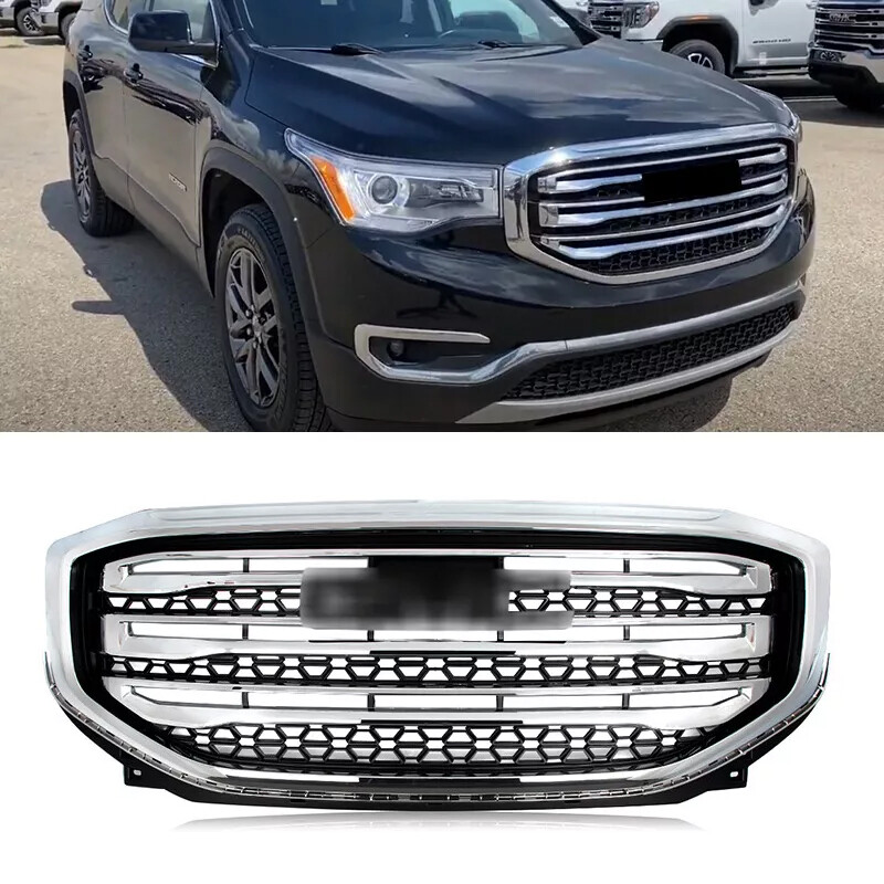 Fit GMC Acadia 2017-2019 SLT Style Front Bumper Grille Grill Assembly ...