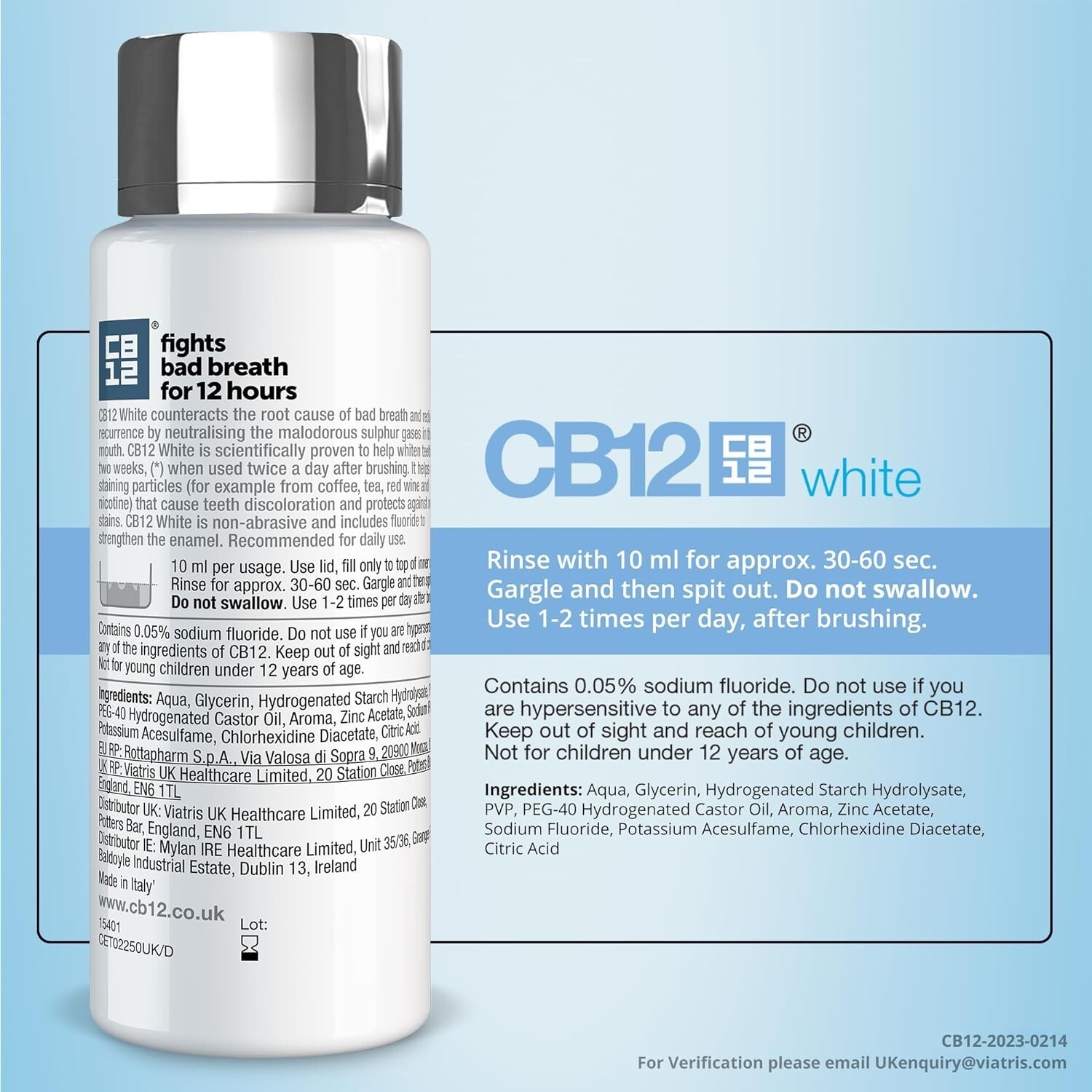 CB12 Whitening Mouthwash - 250ml (4027868) for sale online | eBay