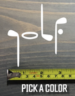 Golf Clubs Decal Sticker Hole in One Ball Putter Driver Irons Tiger ...
