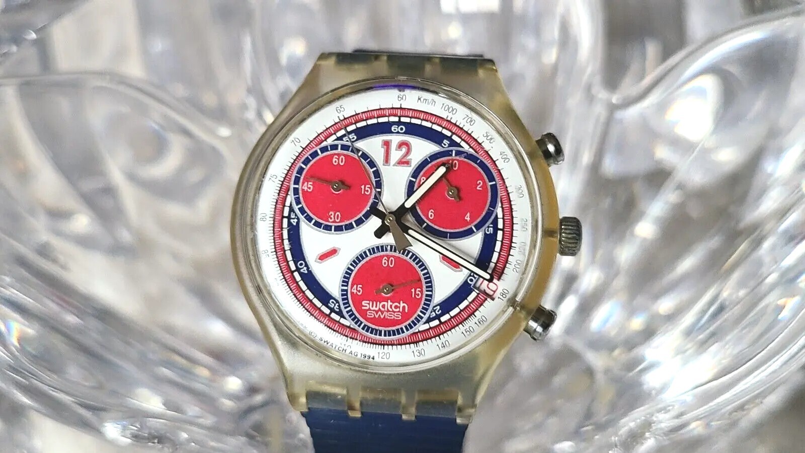 1994 Rare Vintage Swiss Swatch Chronograph Watch - Gem