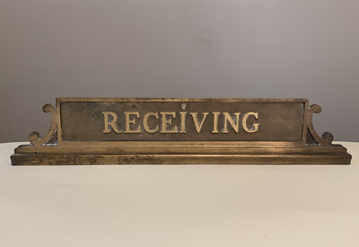 Rare Antique Bank Receiving Sign Store Display | eBay
