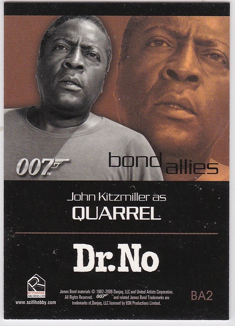 JAMES BOND DANGEROUS LIAISONS BOND ALLIES BA2 JOHN KITZMILLER AS ...