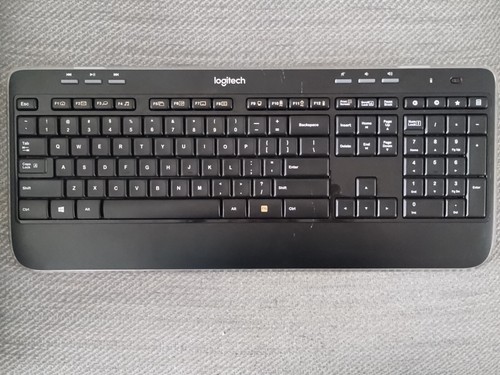 Logitech K520 Wireless Desktop Keyboard with USB Dongle, Tested/Works ...