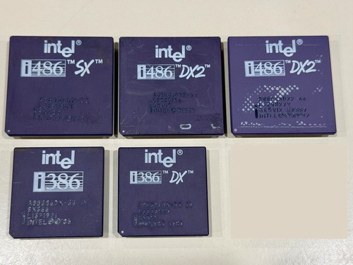 Vintage Intel CPU Processors - i386 - i386 DX - i486 SX - i486 DX2 | eBay