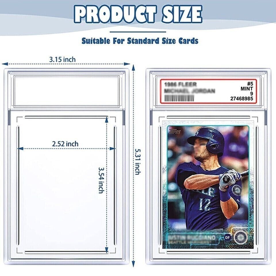 Empty Graded Card Slab for Pokemon & Sports Cards Compare To PSA CGC ...
