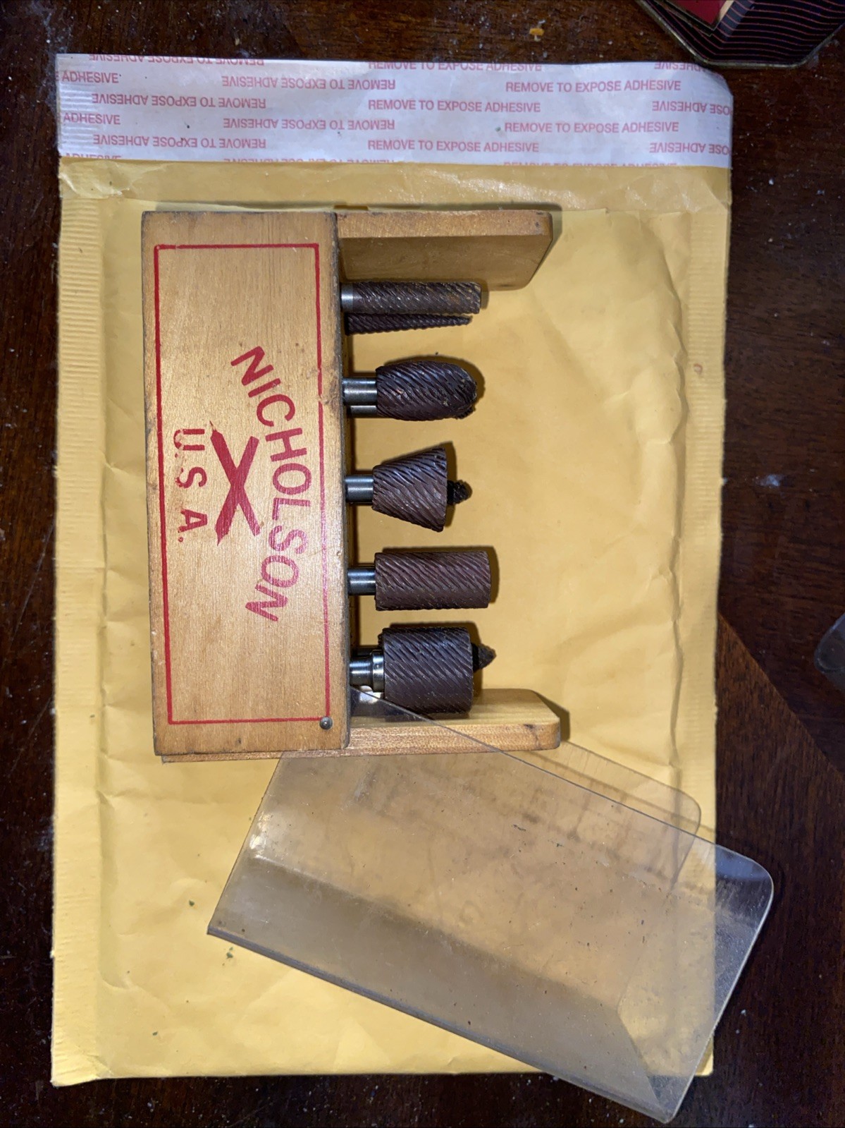Antique Nicholson 10 Piece Burr Set In Original Box- Made Is USA- See ...