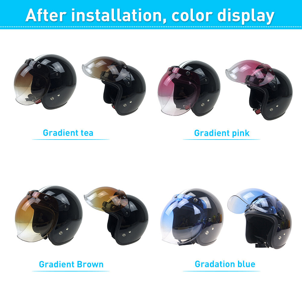 3-Snap Bubble Wind Visor For Biltwell Gringo&Bonanza Motorcycle S2N7 | eBay