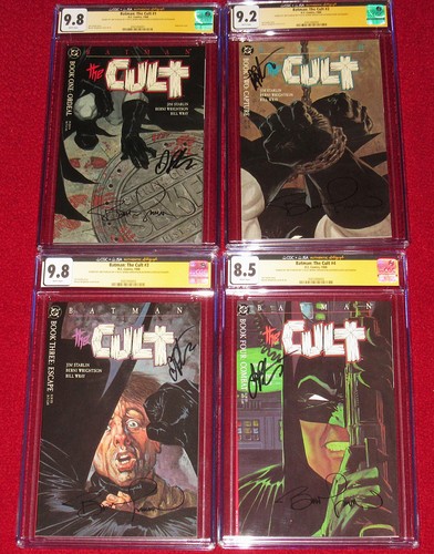 CGC JSA BATMAN: THE CULT issues 1-4 Signed by BERNIE WRIGHTSON & JIM ...