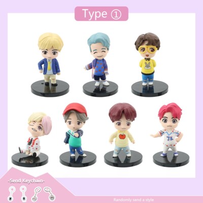 BTS Tiny Tan Character Mini Figure Set IDOL Theme K-POP Bangtan Boys | eBay