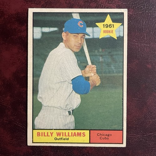 1961 Topps Set BILLY WILLIAMS ROOKIE #141 CHICAGO CUBS - EX-MINT *HIGH ...