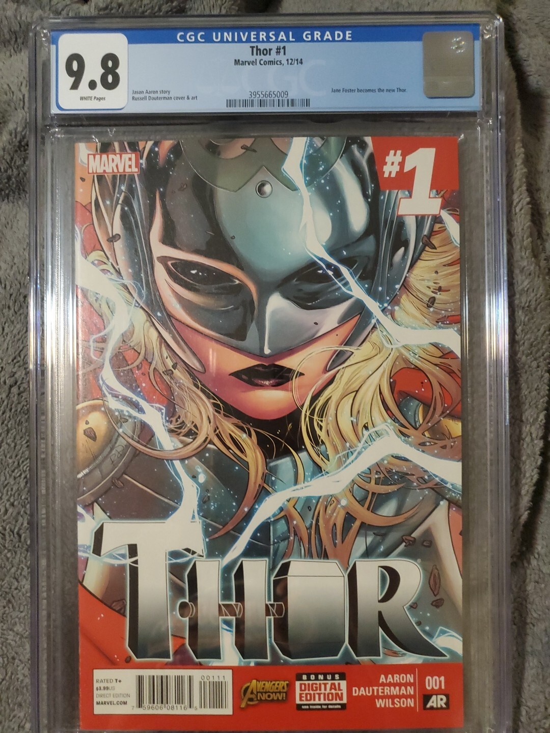 Thor #1 CGC 9.8. Dauterman Cover & Art. Jane Foster becomes Thor | eBay