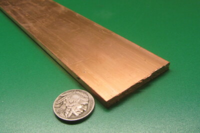 110 Copper Bar, Soft, Annealed .187" Thick x 2.0" Wide x 24.0" Length ...