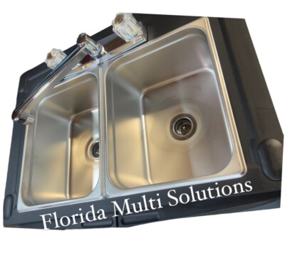 Portable Double Compartment Sink Self Contained Hot Water Concession ...