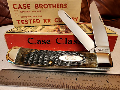 Case XX Classic Case Brothers 6254 Trapper Knife RARE Gowanda NY Tang ...