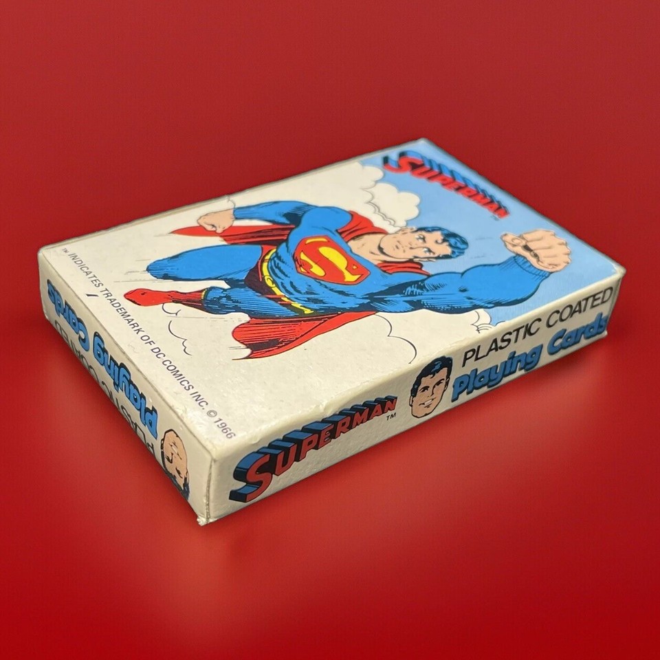 1982 Superman Sealed Playing Cards DC Comic @ 1966 Game Card Superhero ...