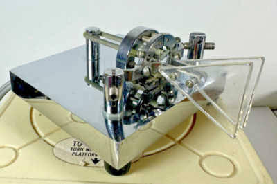 Used Bencher BY-2 Chrome Morse Code Iambic Telegraph CW Paddle Key ...