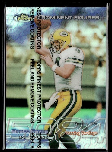 1999 Topps Finest #PF1 Brett Favre Prominent Figures Reractor /5084 W ...