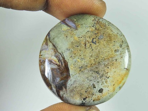 52Cts. Natural Rock Calcite Round Crystal Cabochon Loose Gemstone ...