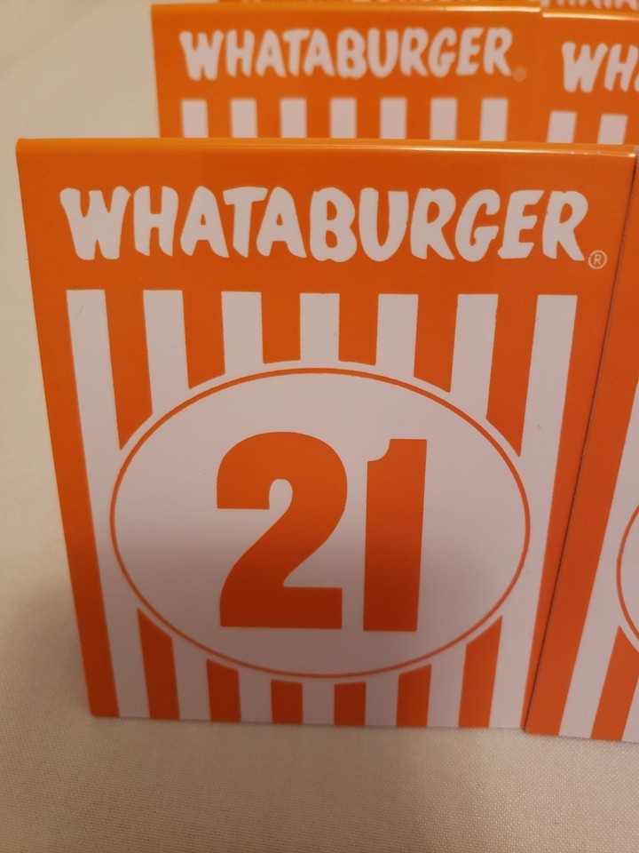 Individual WHATABURGER Restaurant Table Tent Numbers - Modern Glossy | eBay