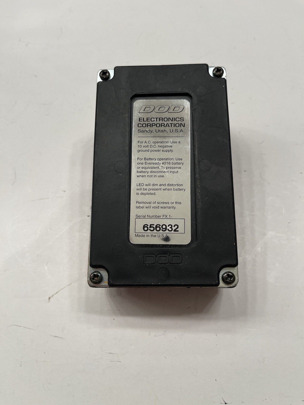 DOD Digitech FX53 Classic Tube Overdrive Rare Vintage Guitar Effect ...