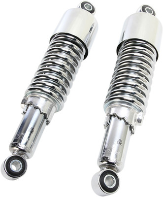 EMGO - 17-05693 - Custom Shorty Shocks with Shroud - Chrome Body/Chrome ...