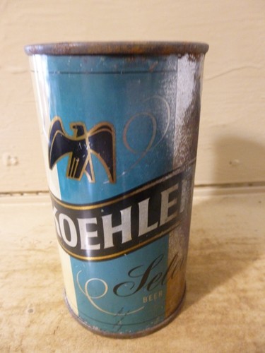 KOEHLER SELECT FLAT TOP BEER CAN -[EMPTY CANS, READ DESC.]- | eBay