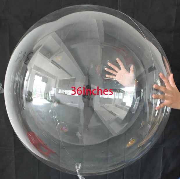 12"~36" PVC Clear Foil Bubble Balloon Traceless Transparent Wedding ...