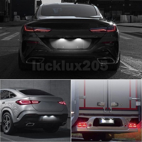 6 LED License Number Plate Light Side Lamp for Truck SUV Trailer Lorry ...