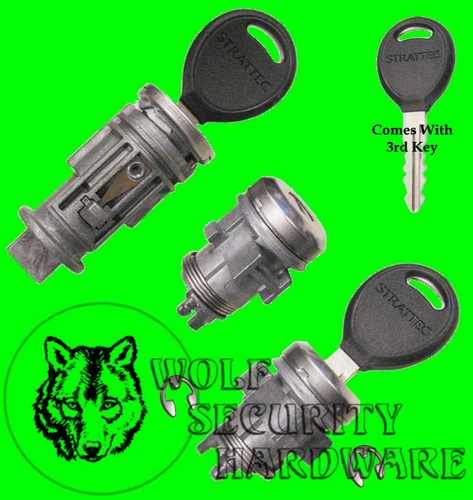 Chrysler Dodge Ignition Key Switch Lock Cylinder & Door Lock Set 3 ...