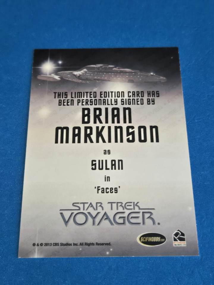 BRIAN MARKINSON- RITTENHOUSE STAR TREK VOYAGER HEROES & VILLAINS ...