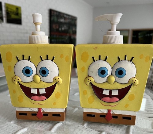 Soap Dispensers + Tissue Box Original Sponge Bob Set | eBay