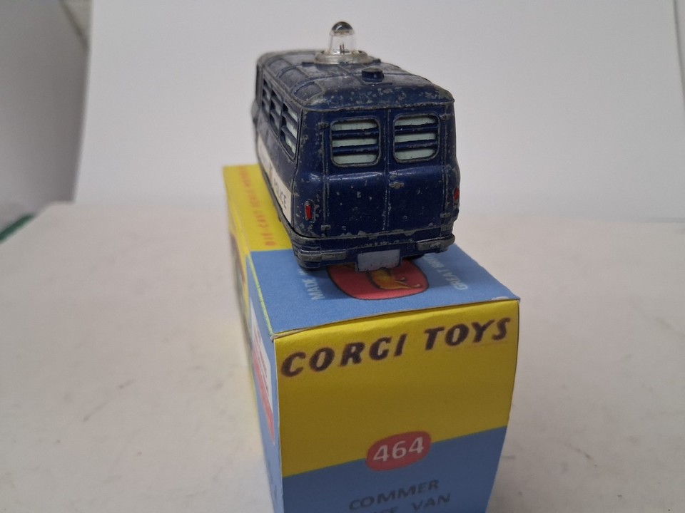 Corgi 464 Commer Police van original playworn in a free reproduction ...