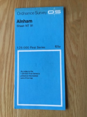 1956 Ordnance Survey First Series Map Of Alnham - Sheet NT91 | eBay UK
