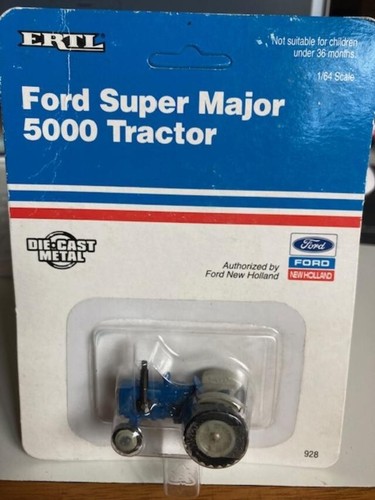 1/64th Scale Ertl Ford Super Major 5000 Tractor #928 NOS | eBay