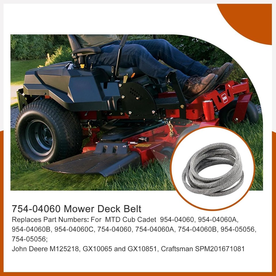 for Cub Cadet MTD 42" Mower Deck Belt 754-04060 754-04060B 954-04060 | eBay