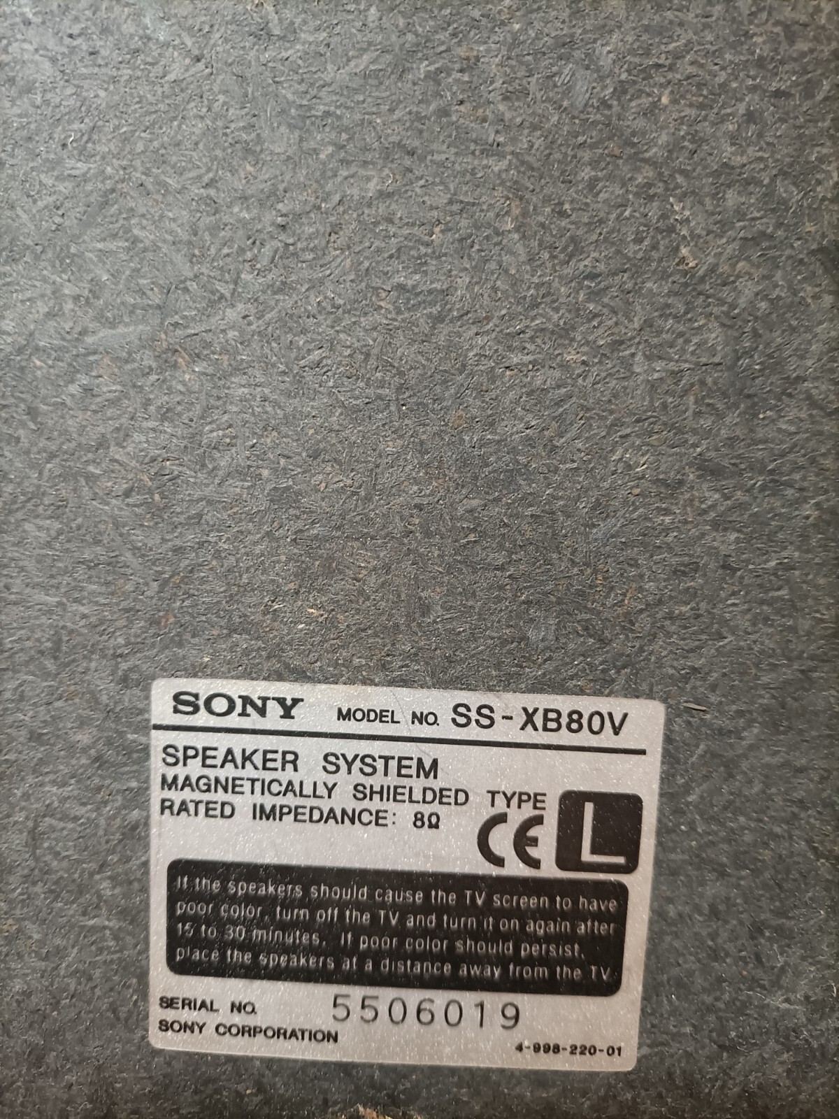 2 X Large Sony Saw Super Woofer Speakers | eBay UK