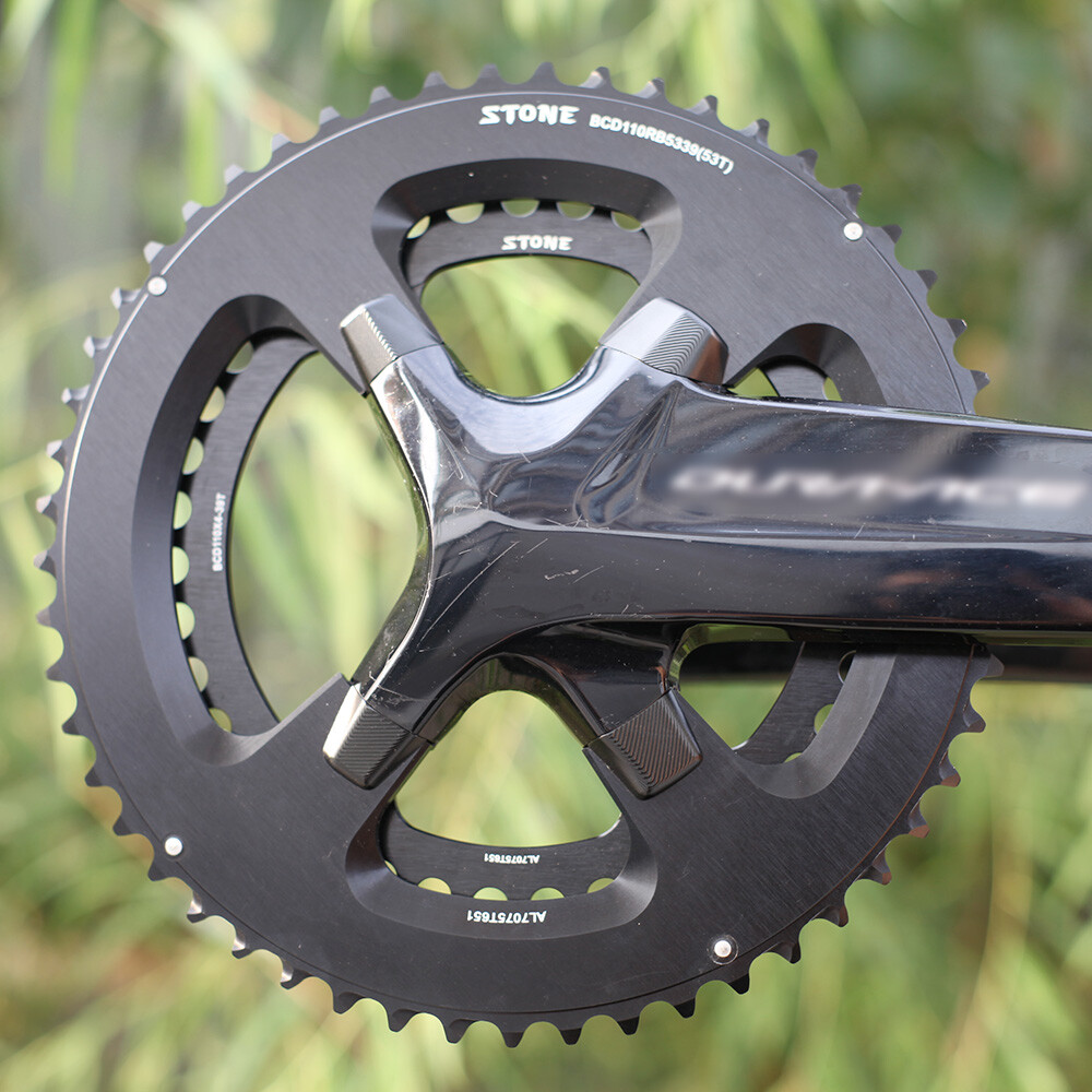 STONE Double Chainring BCD110 4 Arm for SHIMANO R7000 R8000 R9100 Road ...
