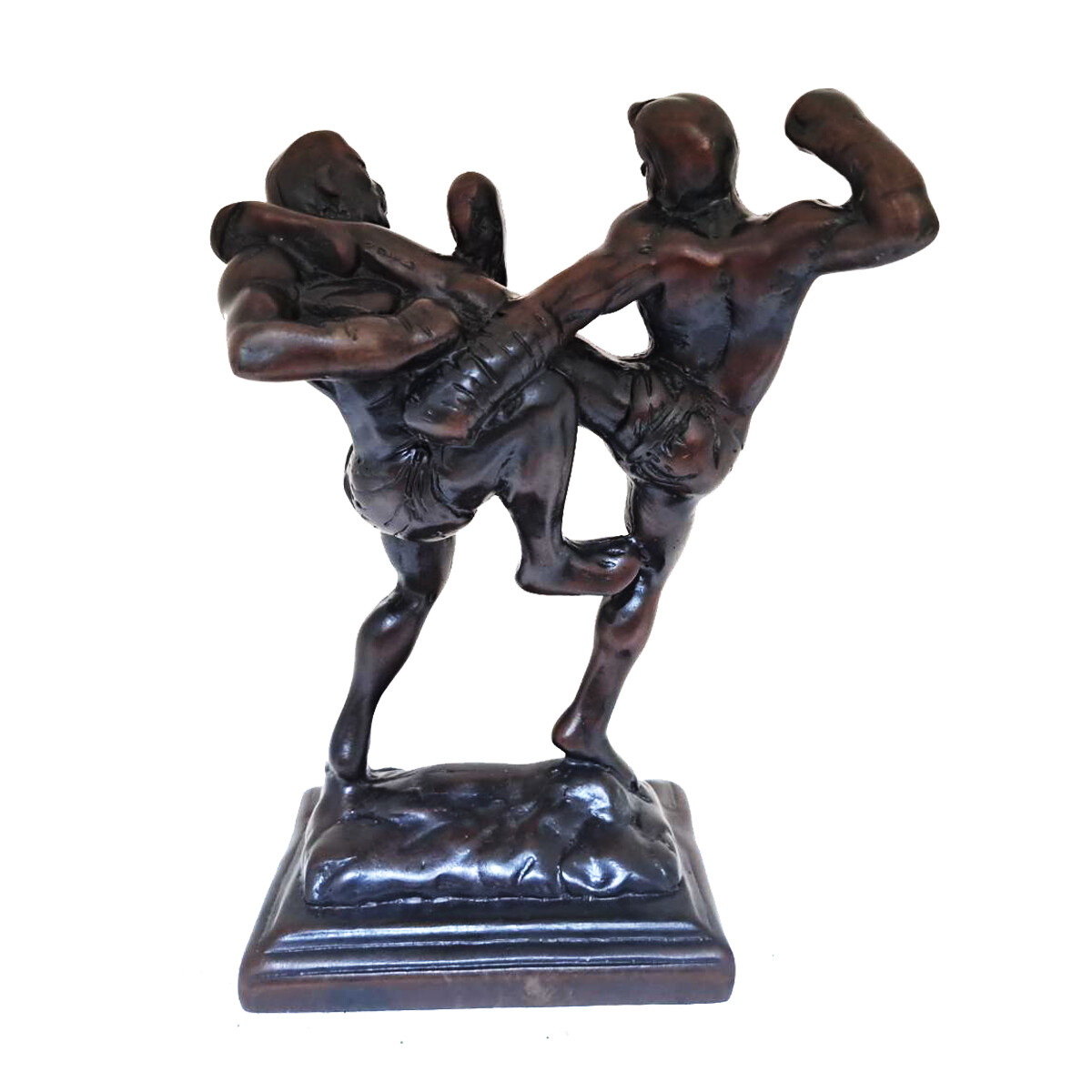 Statue Muay Thai Vintage Resin Gift Kick Boxing Figure Sculpture Decor ...