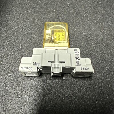 IDEC RHIB-U RELAY 24VDC 5 PIN WITH IDEC SH1B-05 SOCKET BASE (st1036) | eBay