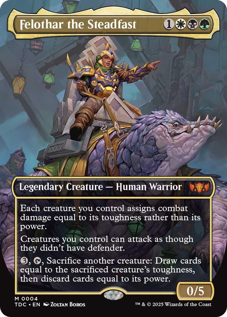 Felothar the Steadfast (Borderless) Commander: Tarkir: Dragonstorm Regular for sale online | eBay