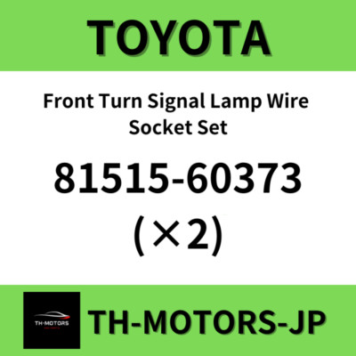 Toyota Genuine FZJ80 HDJ81 Land Cruiser Front Turn Signal Lamp Wire ...